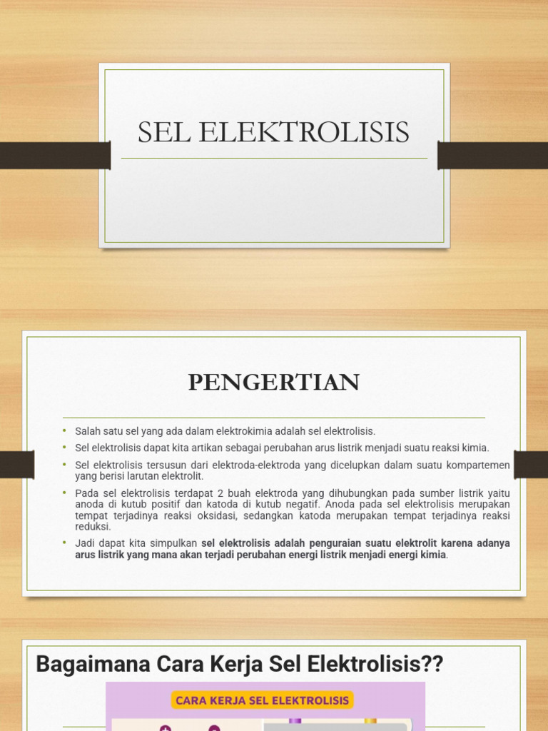 Panduan Dasar Sel Elektrolisis | PDF
