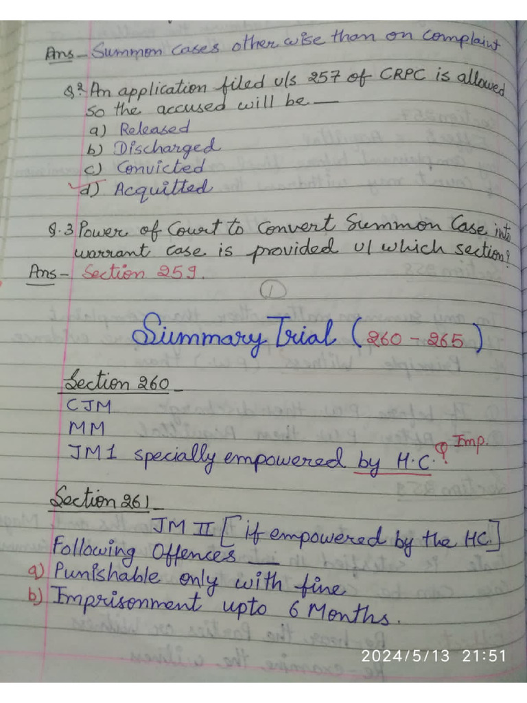 summary trial | PDF