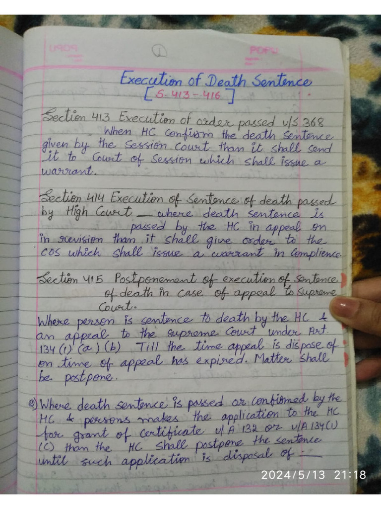 Execution of Death Sentence | PDF