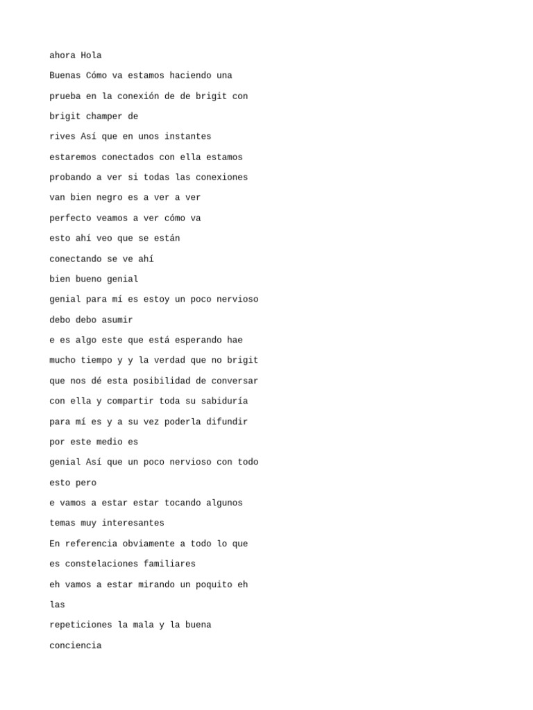 [Spanish (auto-generated)] ENTREVISTA Brigitte_REPETICIONES _ BUENA ...