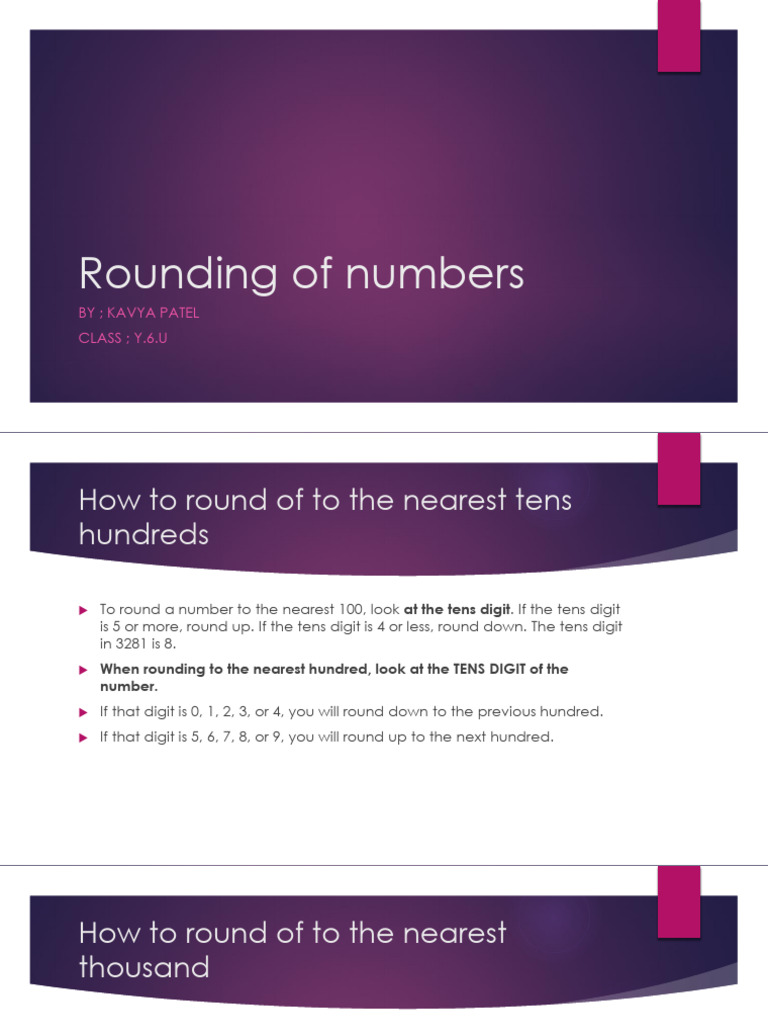 Rounding of Numbers | PDF