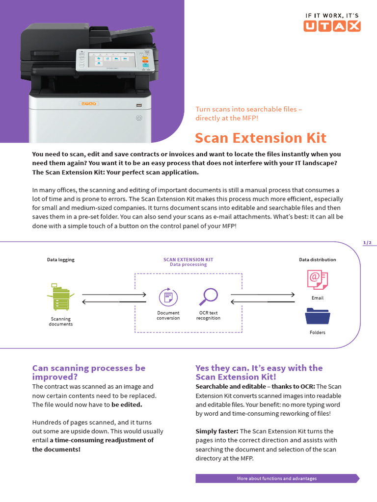 EN_DB_UT_Scan_Extension_Kit | PDF | Optical Character Recognition ...