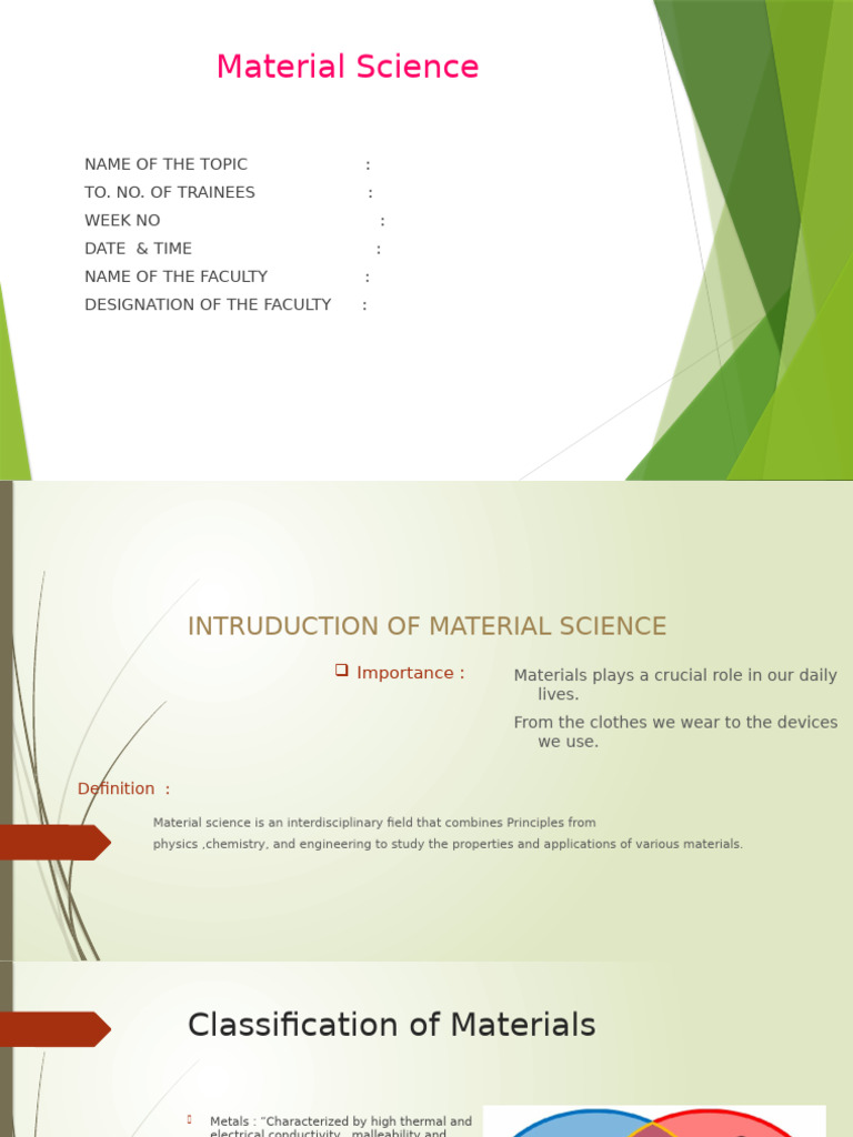 Material Science | PDF