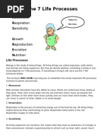 The Seven Life Processes | PDF