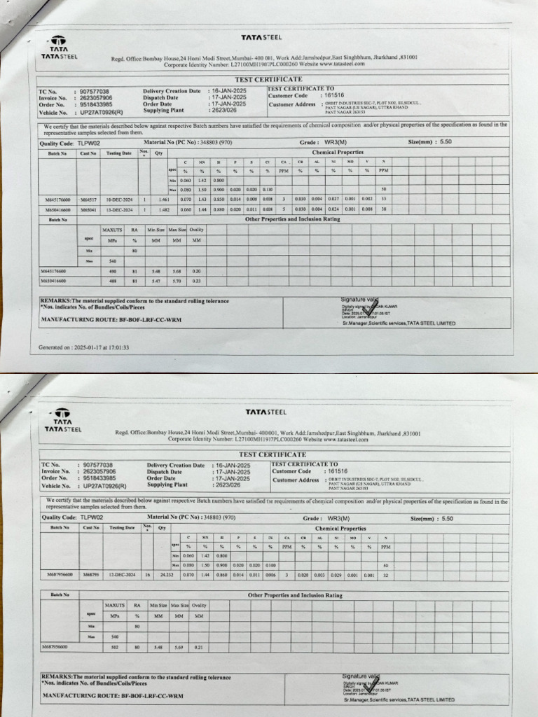 Filllar Material- MTC | PDF | Chemistry | Physical Sciences