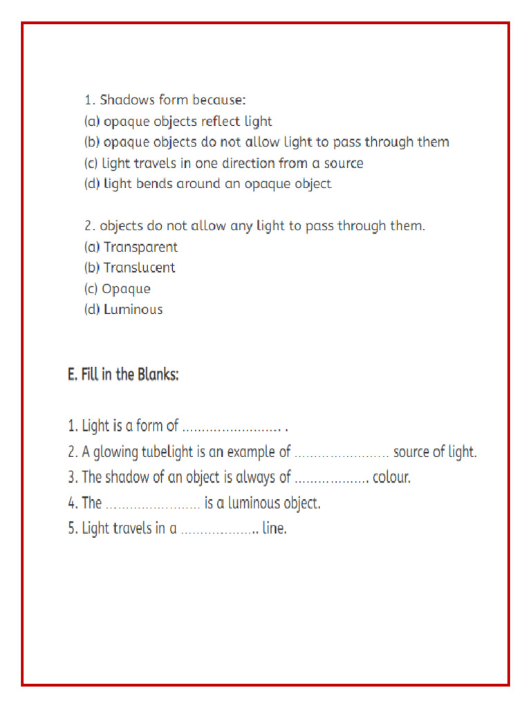 Homework Year 6 | PDF