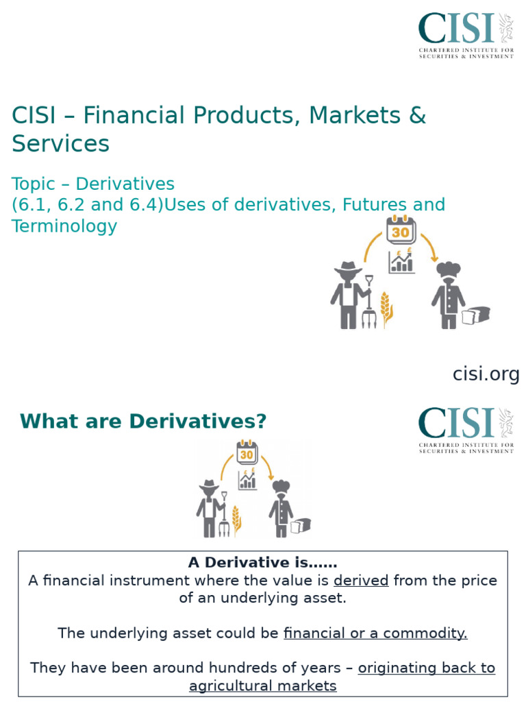 Understanding Derivatives and Futures | PDF | Futures Contract ...
