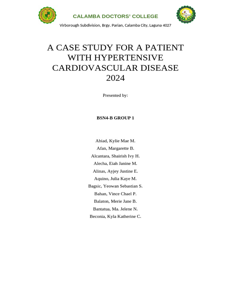 Group 1 BSN4-B HCVD Cardiac Dysrhythmia | PDF | Heart Valve | Heart