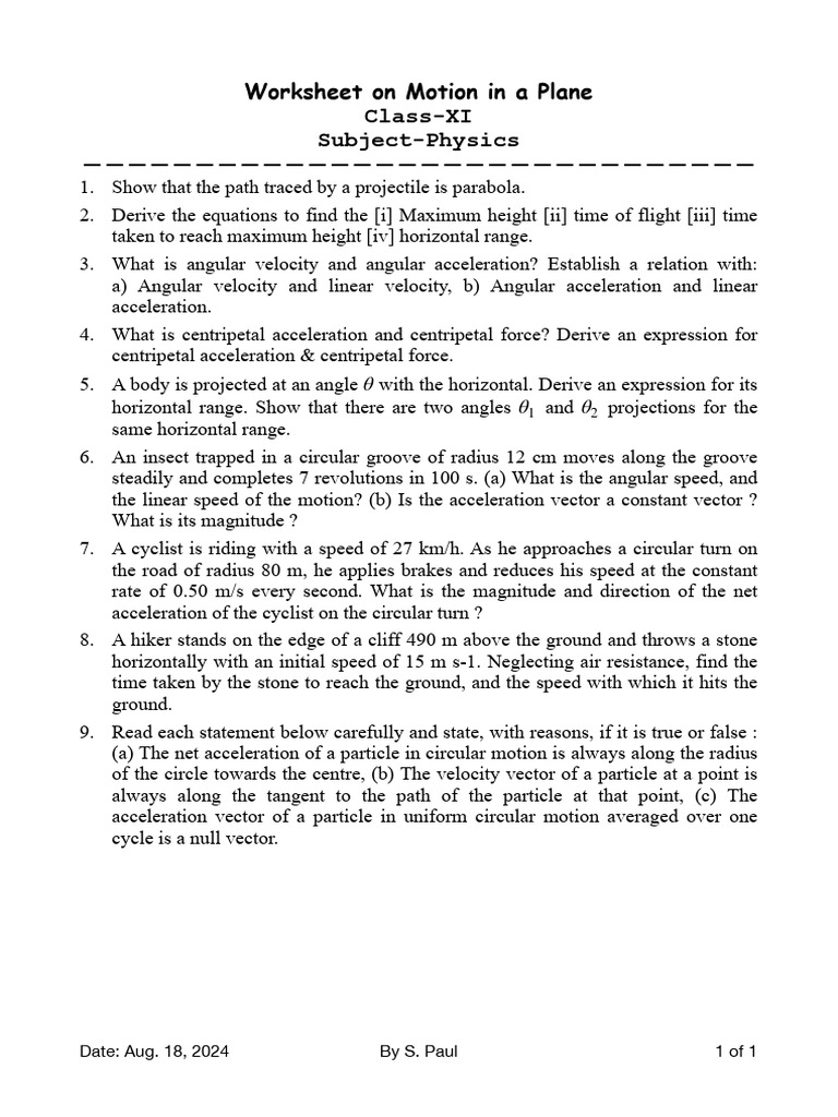 Worksheet CH4 PDF | PDF