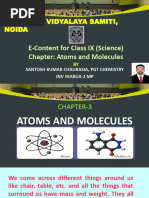 Class 9 Handwritten Notes: Atoms & Molecules | PDF