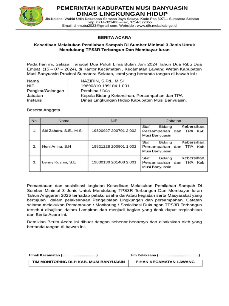Ba Pembangunan TPS3R | PDF