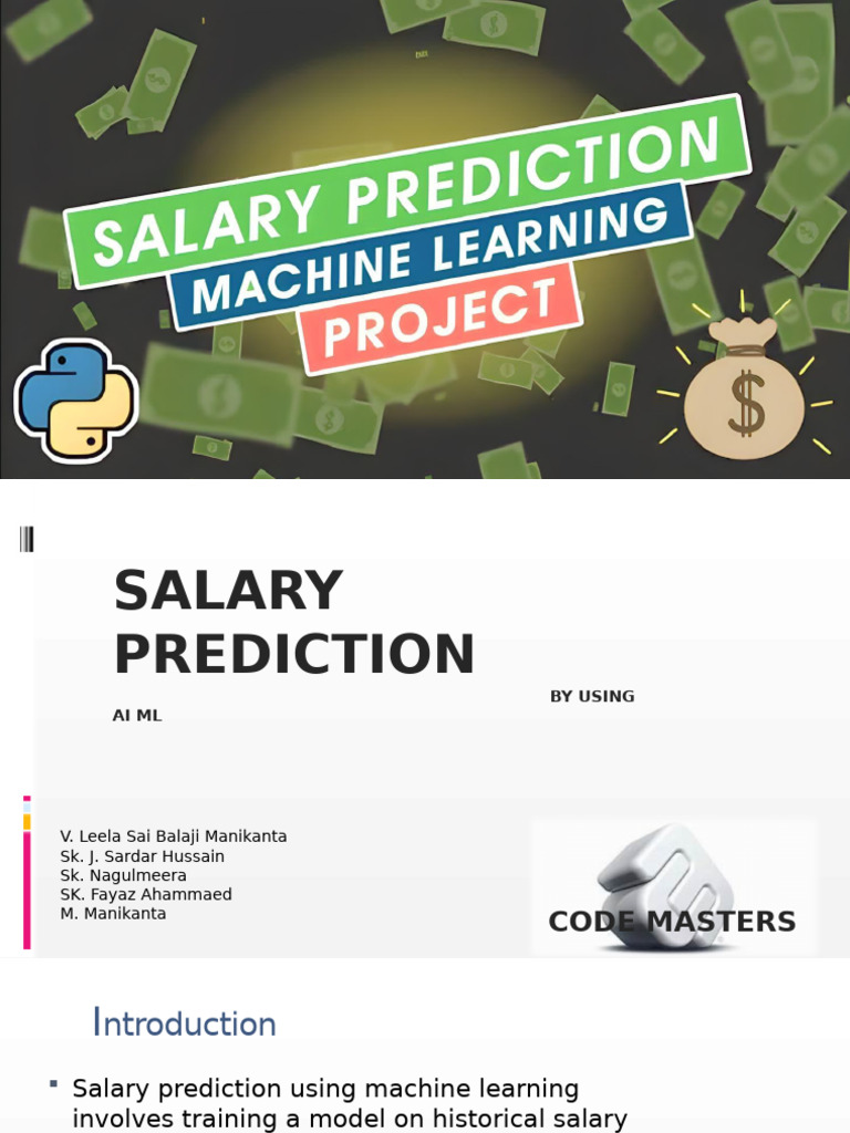 Salary Prediction Using Machine Learning | PDF