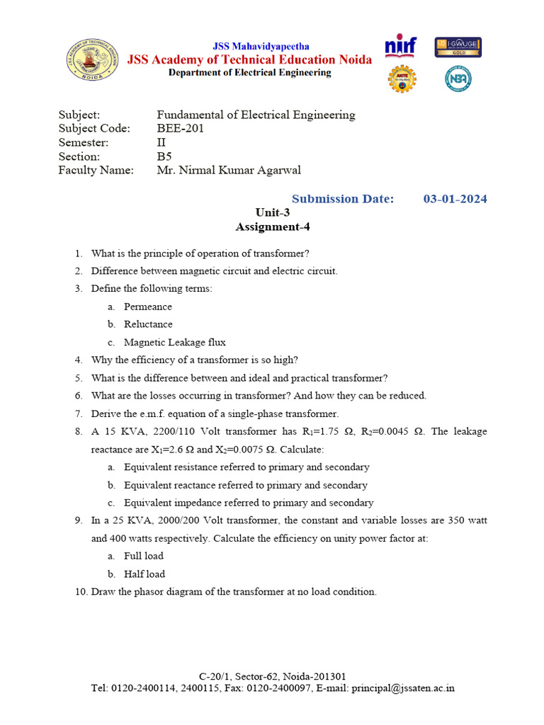 Assignment Electronics | PDF