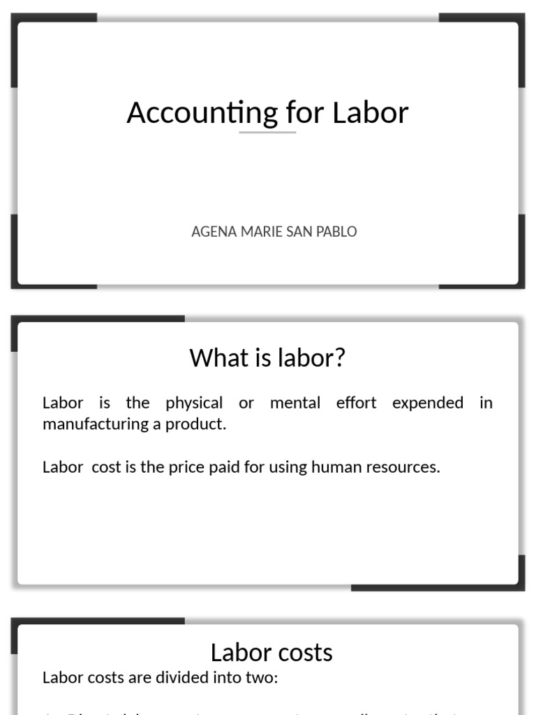 Accounting For Labor | PDF | Payroll Tax | Labour Economics