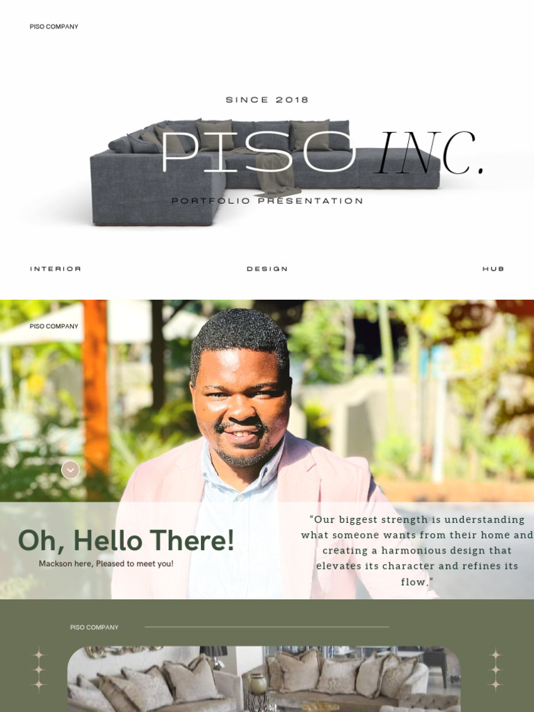 PISO Inc. Interior Design Portfolio | PDF