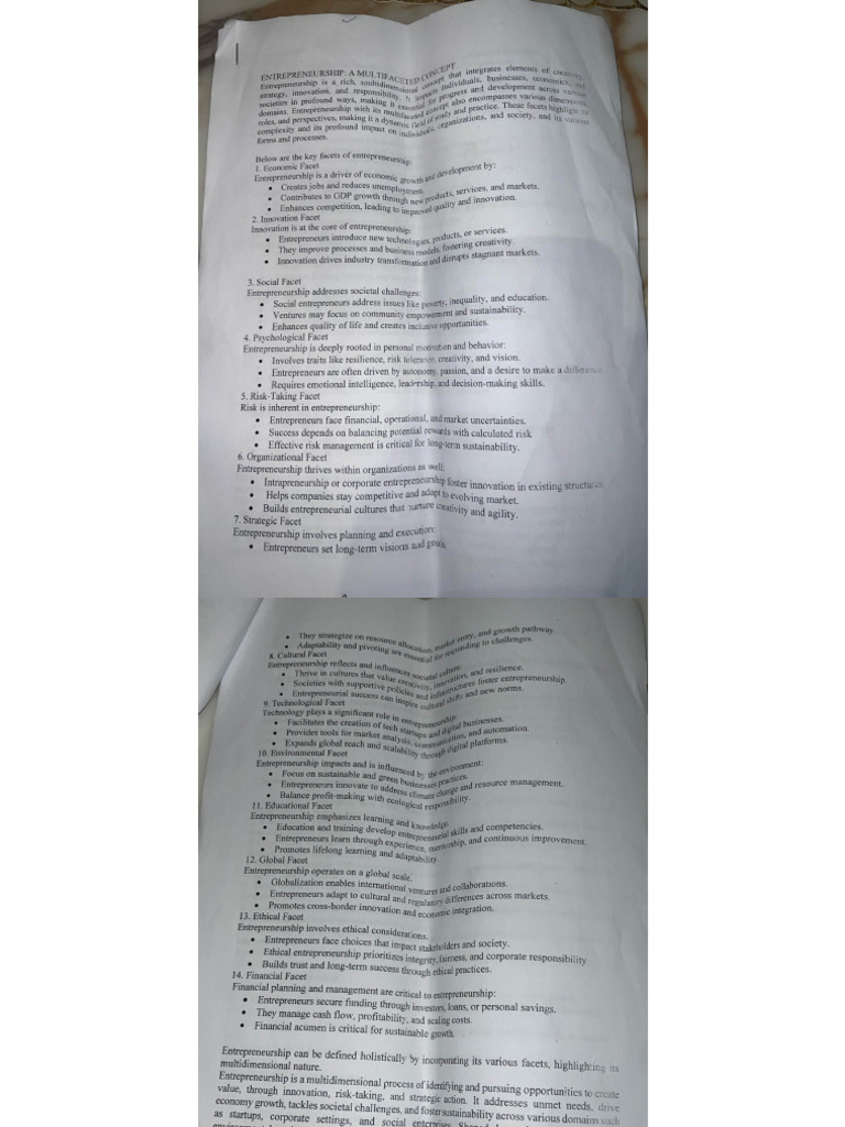 Ent 211 Entrepreneurship and Innovation | PDF