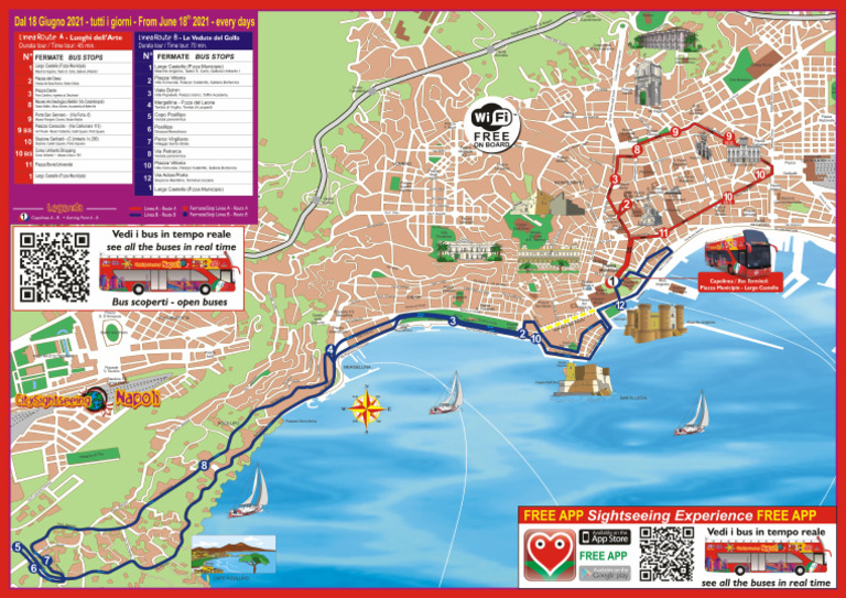 City Sightseeing Napoli - Map | PDF
