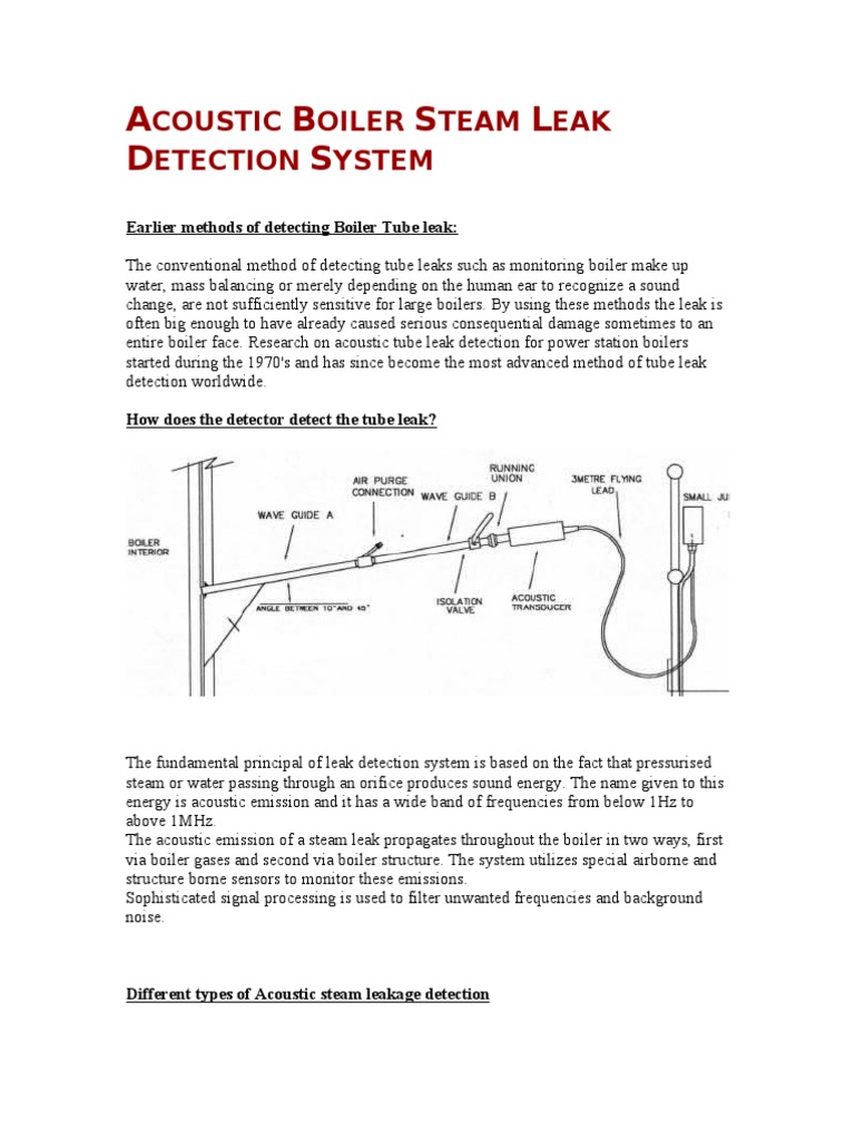 Acoustic Tube Leak Detection System. | Decibel | Acoustics