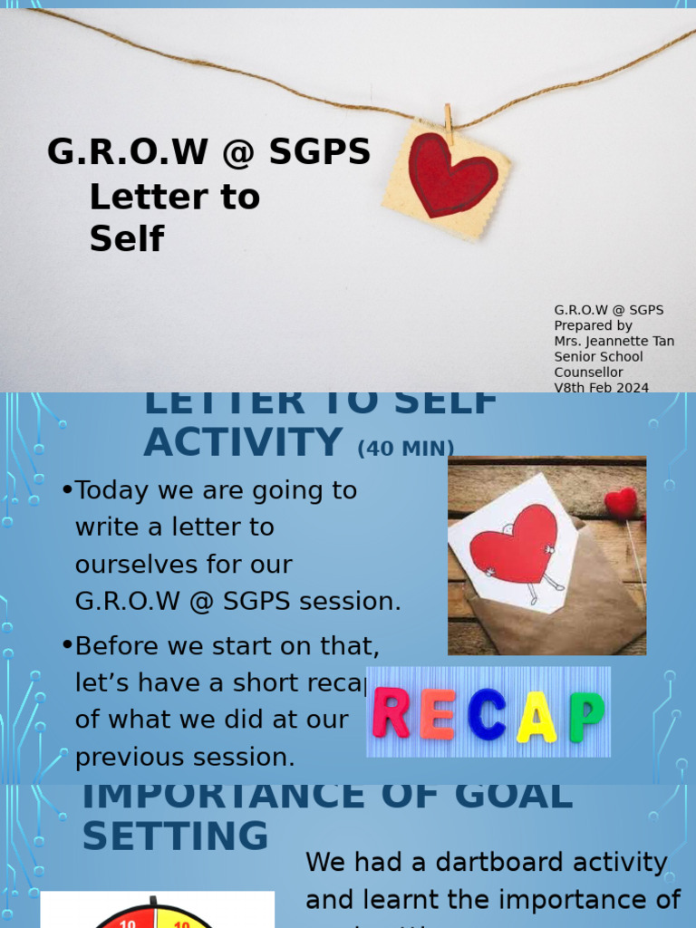 P4 Letter To Self v8th Feb 2024 | PDF | Learning | Human Communication