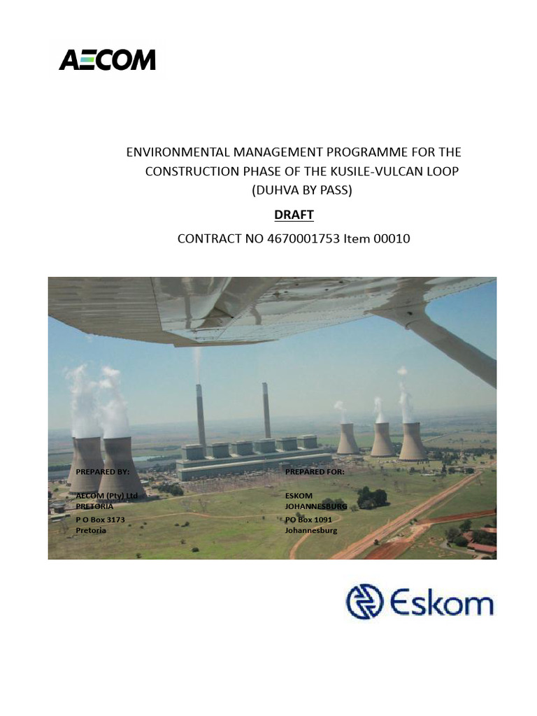 Draft Construction EMP | PDF | Waste | Environmental Impact Assessment