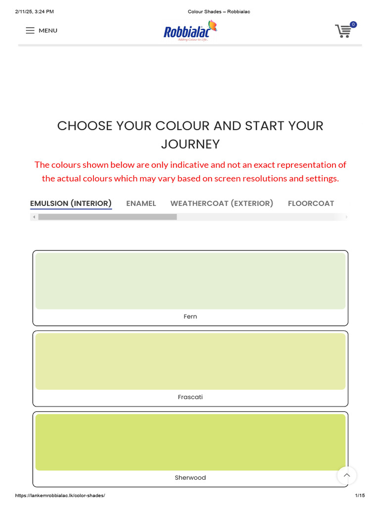 Colour Shades - Robbialac | PDF