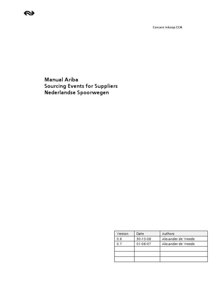 Manual Ariba Sourcing Suppliers | PDF | Request For Proposal | Computing