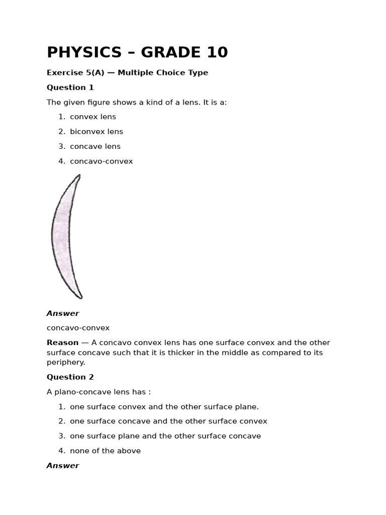 PHY G10 CH5 Exercise | PDF | Optics | Atomic