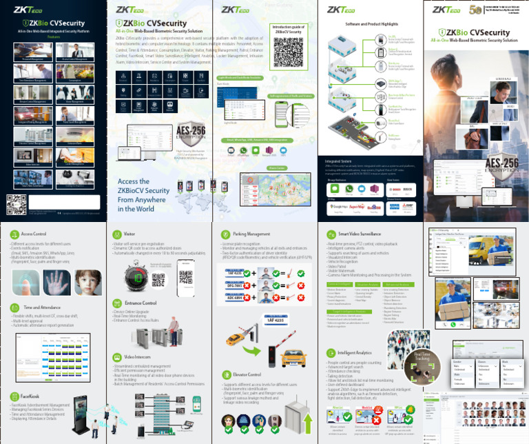 06-ZKBio CV Security Quadfold 20231205 | PDF | Surveillance | Biometrics