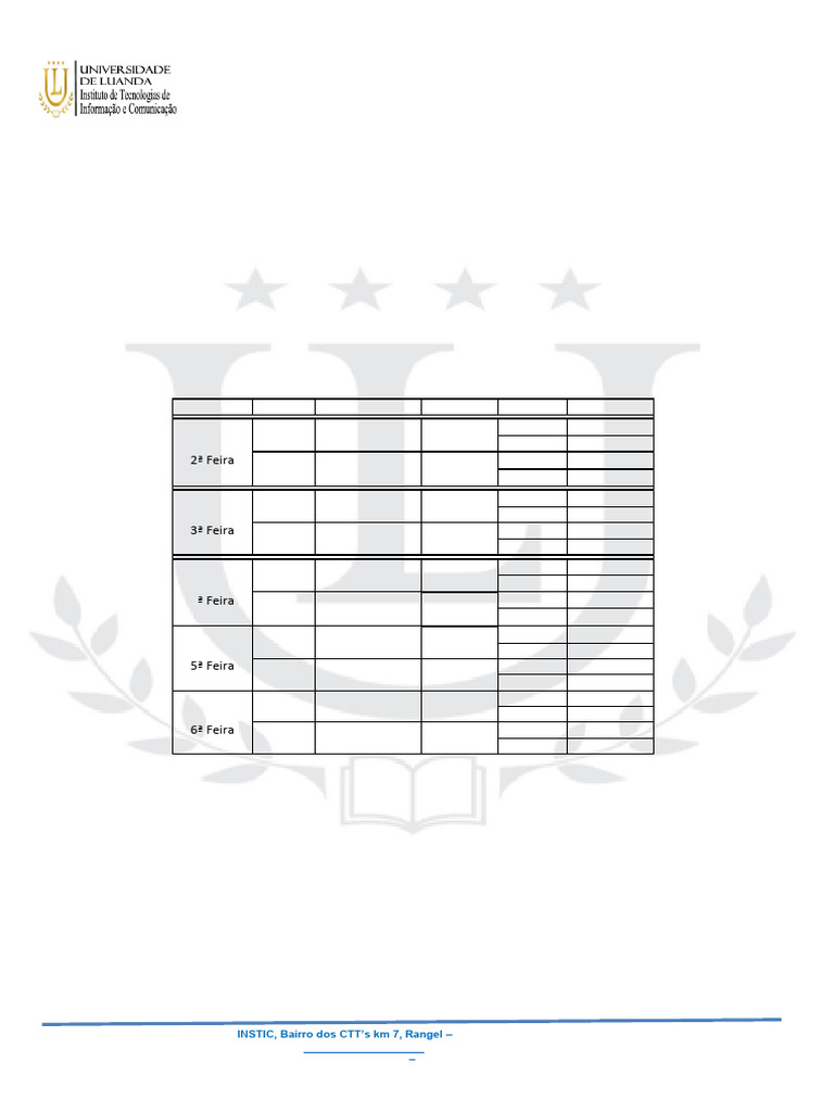 Diurno-Inf-Calendario de Exame Do 1° Semestre em 2024-2025 | PDF ...