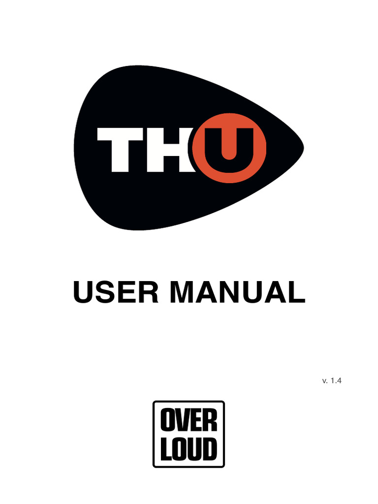 Overloud TH-U User Manual v1.4 | PDF | Equalization (Audio) | Copyright