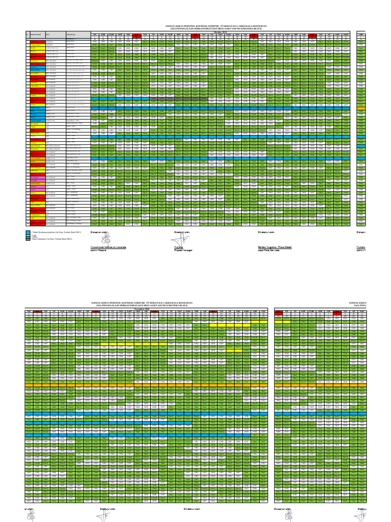 Jadwal Rencana Skejul Lebaran 2025 | PDF