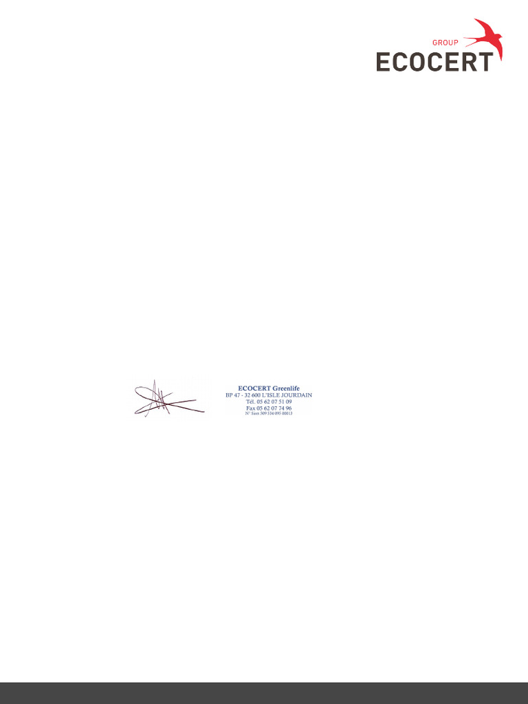 Archroma - GOTS 6.0 - 17march2023 | PDF | Textiles