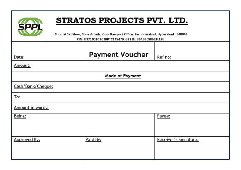 Payment Voucher Template | PDF