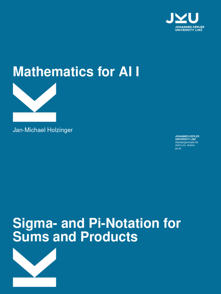 M4AI1 Summation and Products-2 | PDF | Summation | Mathematics
