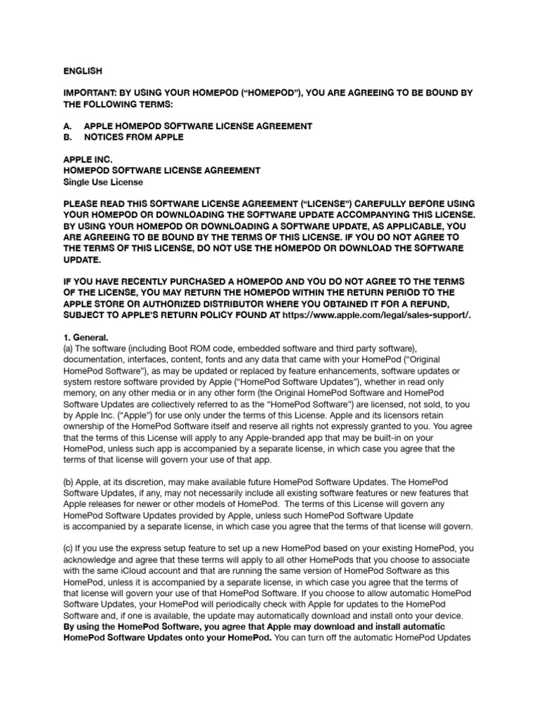 Home Pod | PDF | License | I Cloud