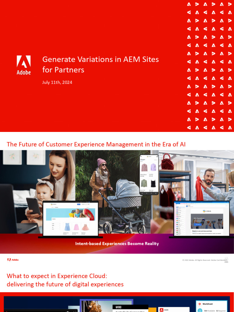 Webinar GenAI in AEM Generate Variations | PDF | Artificial ...