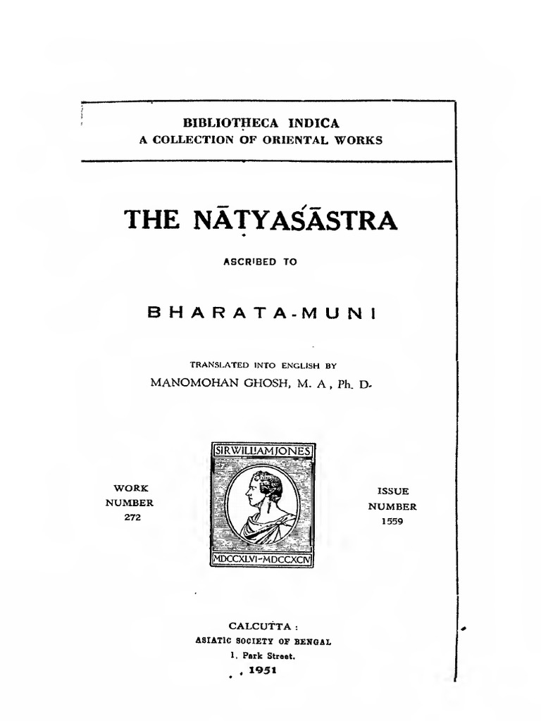 Natya Shastra by Manmohan Ghosh | PDF