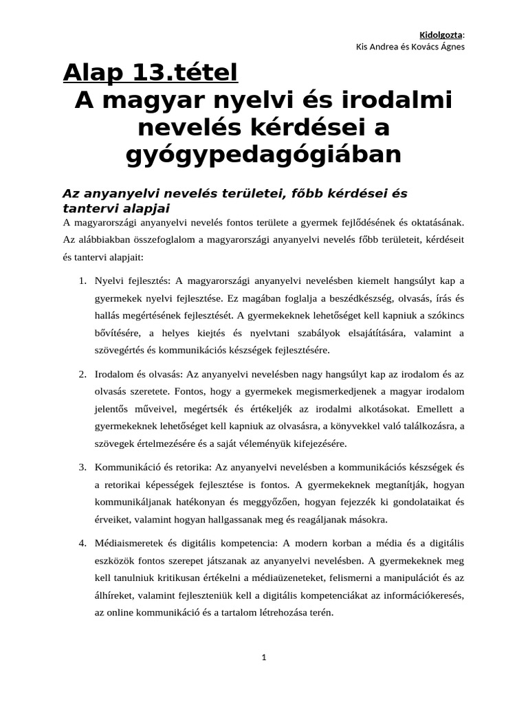 13. alap | PDF