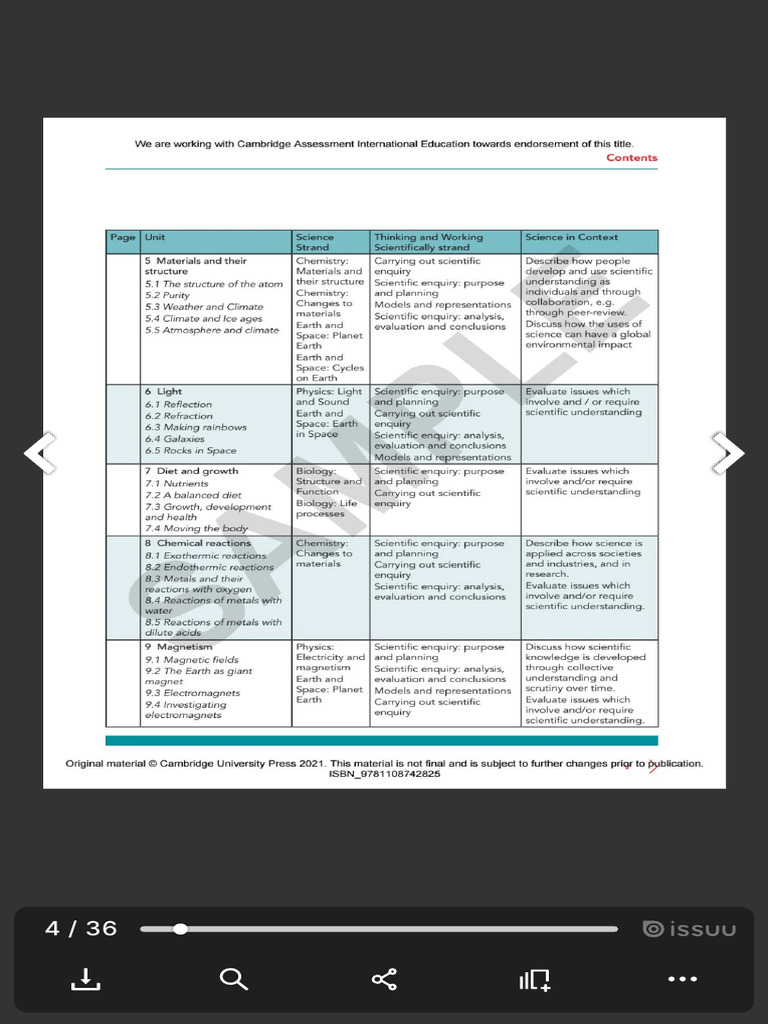 Lower Secondary Science LEARNER's BOOK 8 by Cambridge International ...