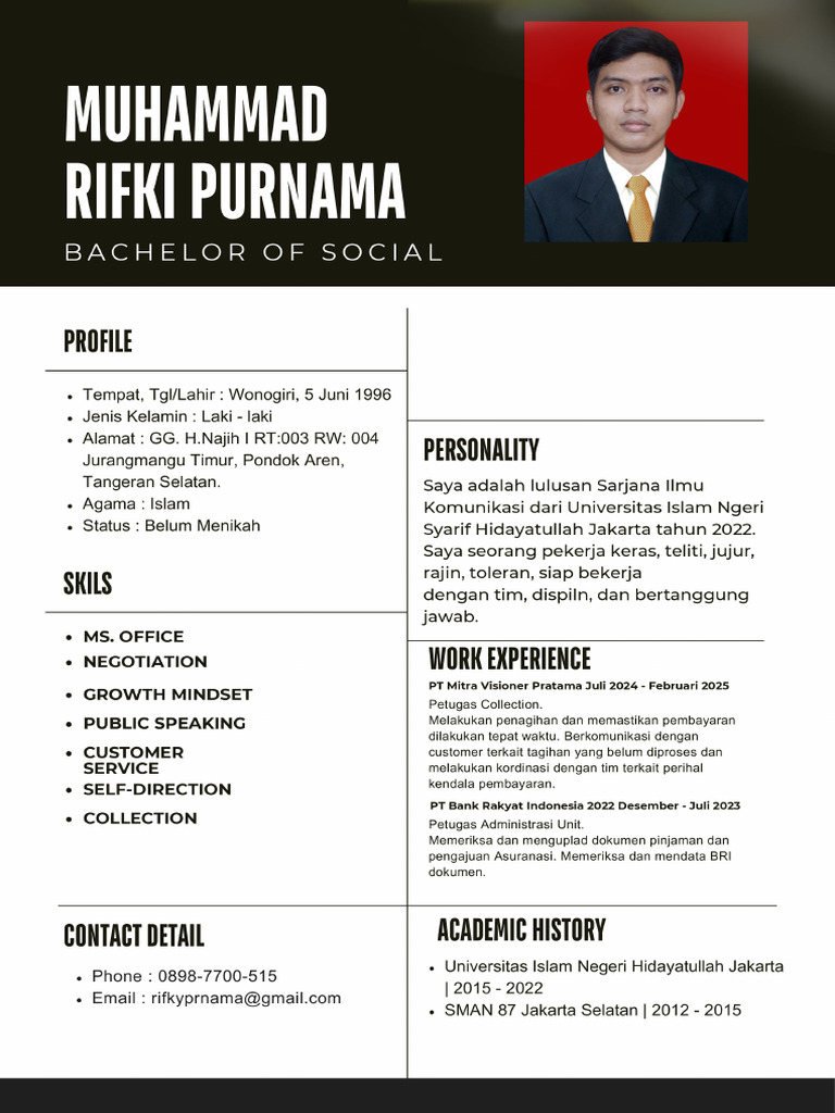 CV-Muhammad Rifki Purnama | PDF