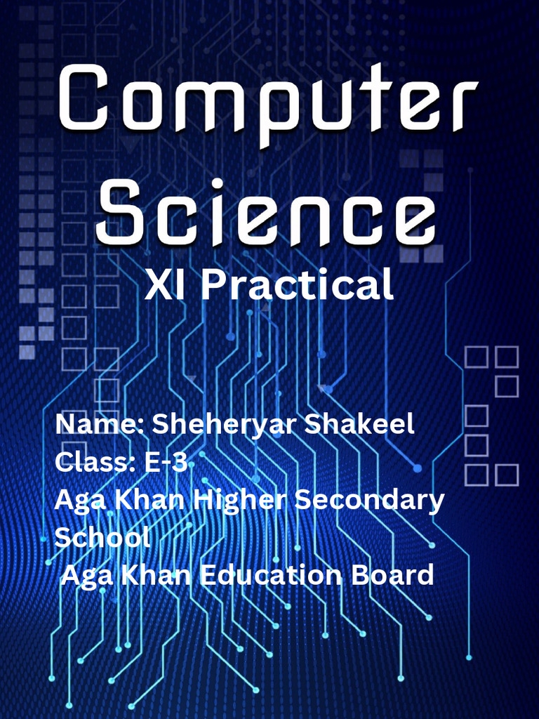 XI Practical | PDF