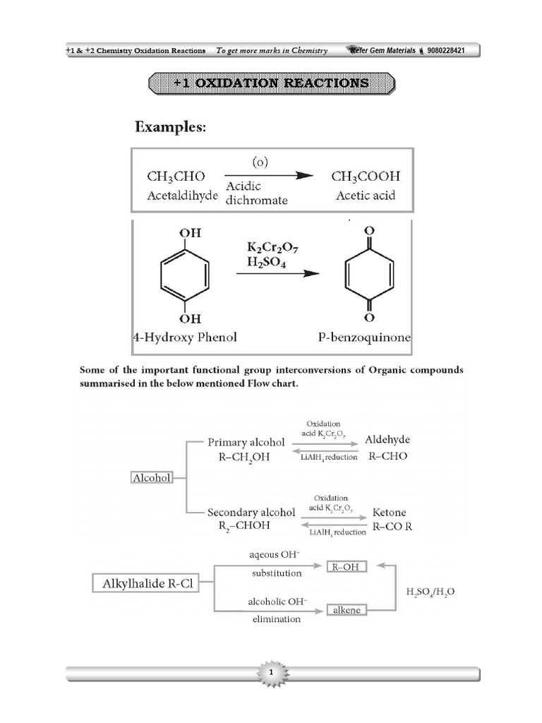 +1_EM_OXIDATION | PDF | Chemistry | Alkene