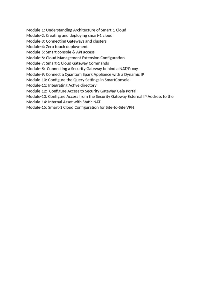 Smart-1 Cloud Zero Touch Deployment Guide | PDF