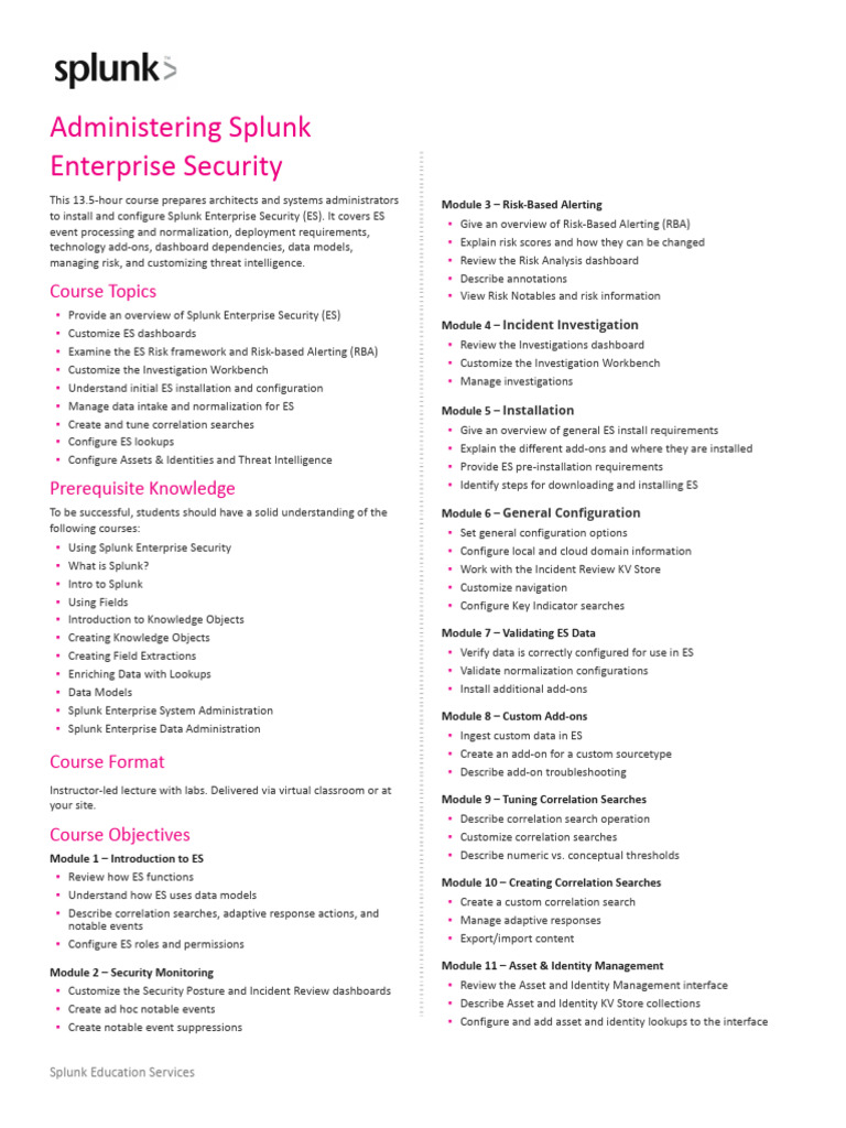 Administering Enterprise Security Course Description | PDF | Computing | Information Technology ...