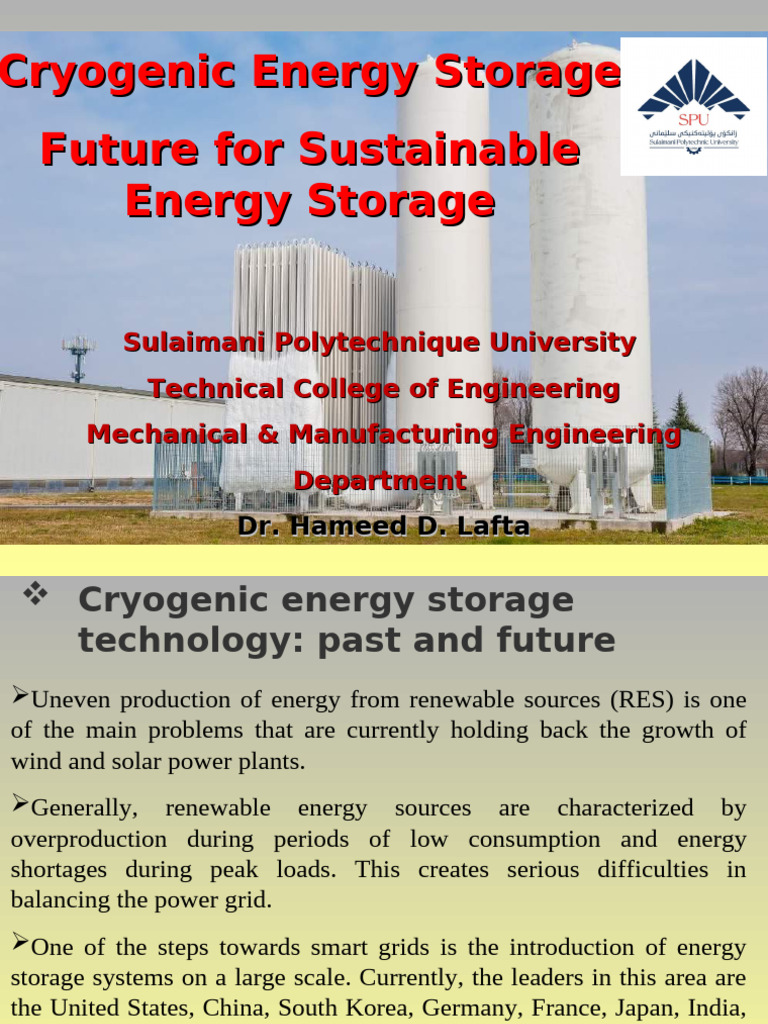 Cryogenic Energy Storage | PDF | Energy Storage | Liquids