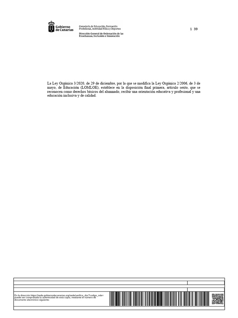 Instrucciones EOEP Canarias 2024-2025 | PDF | Inclusión (Educación ...