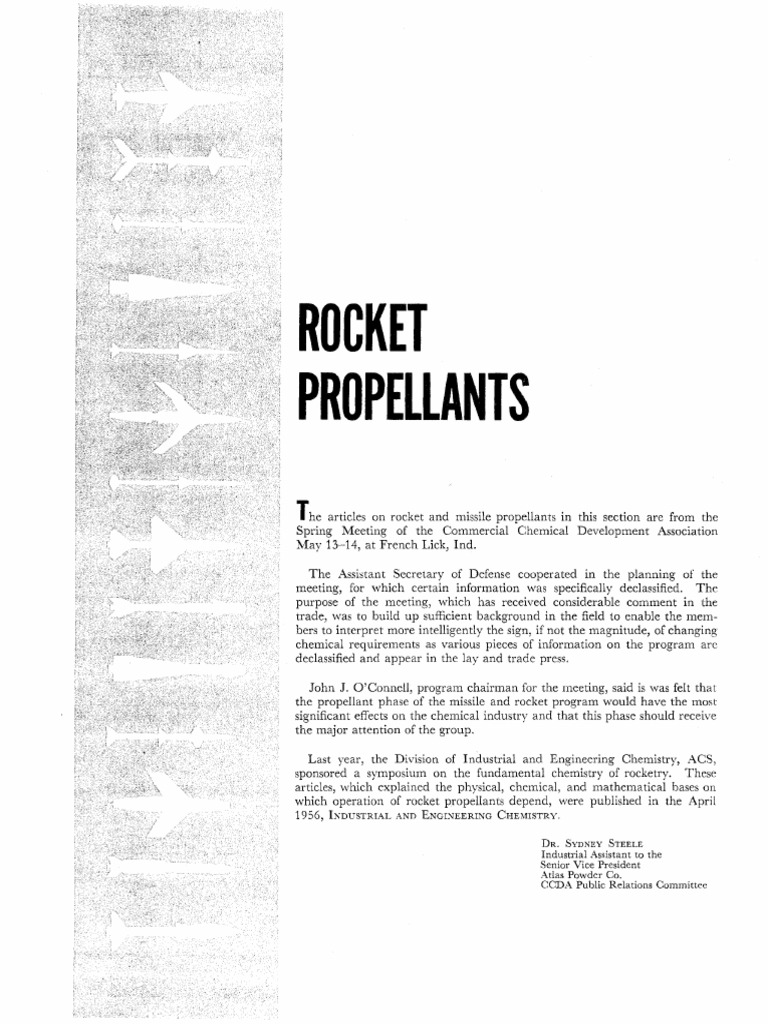 Introduction - Rocket Propellants | PDF