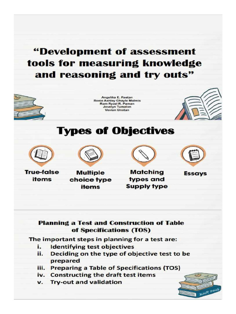 assessment tool | PDF