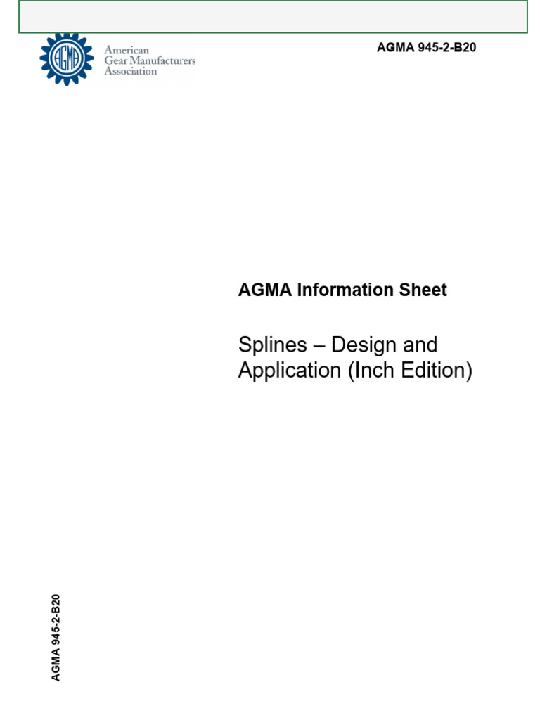 Preview - AGMA 945-2-B20 (R2020) | PDF | Gear | Stress (Mechanics)