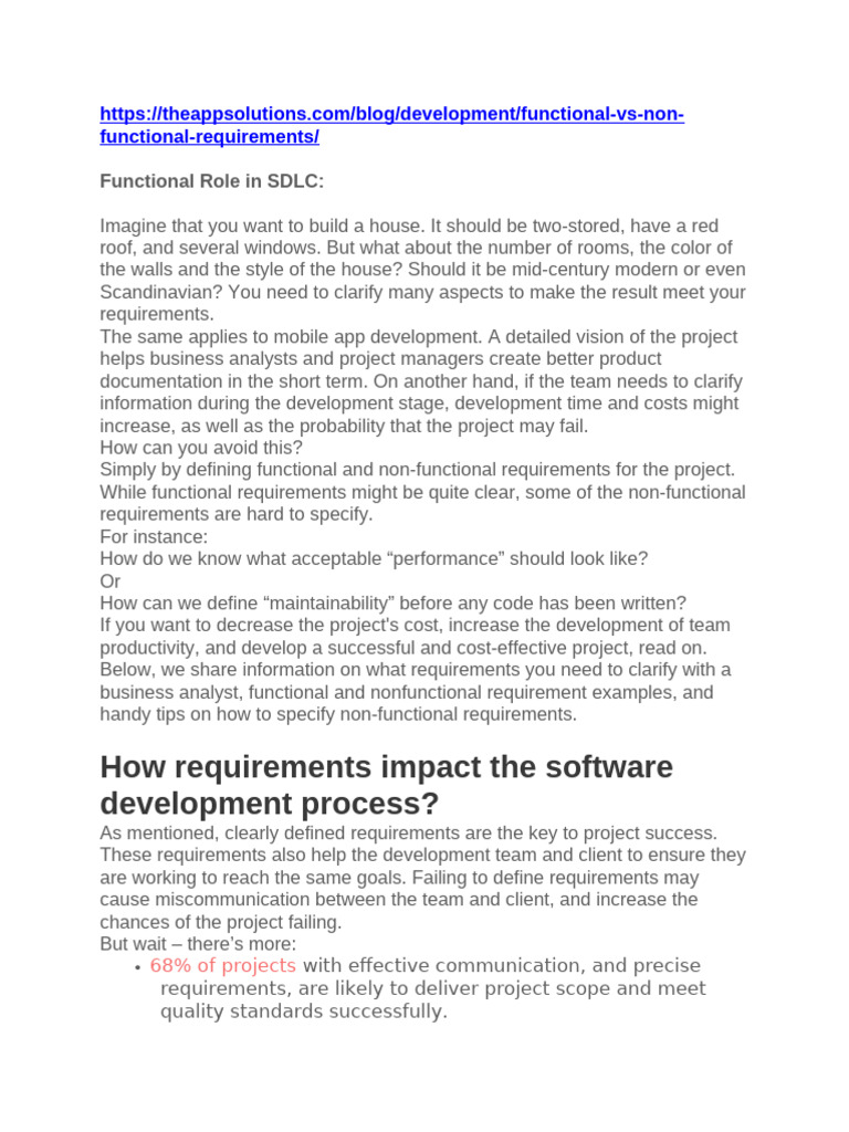 Functional Role in SDLC | PDF | Use Case | System